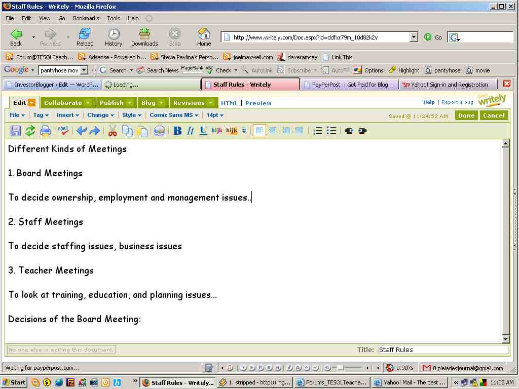 Writely is now available... | Investor Blogger Dot Com