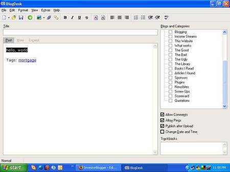 Blogging Software: BlogDesk | Investor Blogger Dot Com