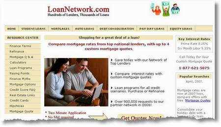Welcome to our New Text Link Ad: LoanNetwork.com | Investor Blogger Dot Com